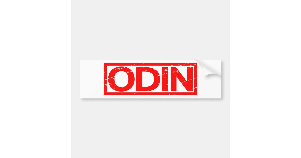 Odin Stamp Bumper Sticker | Zazzle