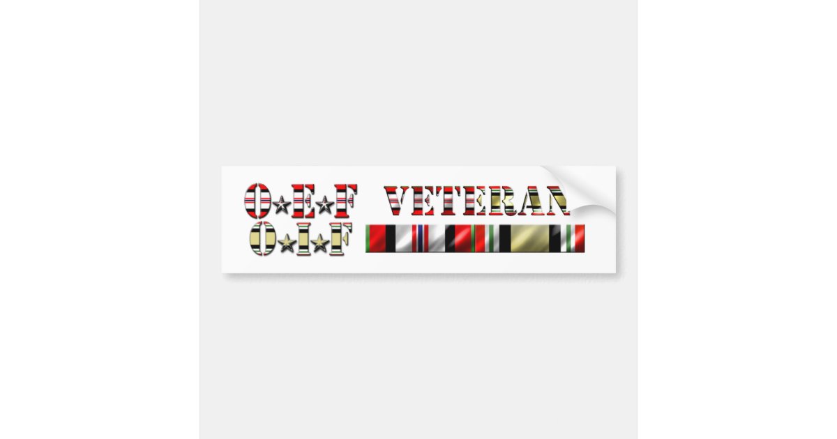 OEF OIF STICKER SET | Zazzle