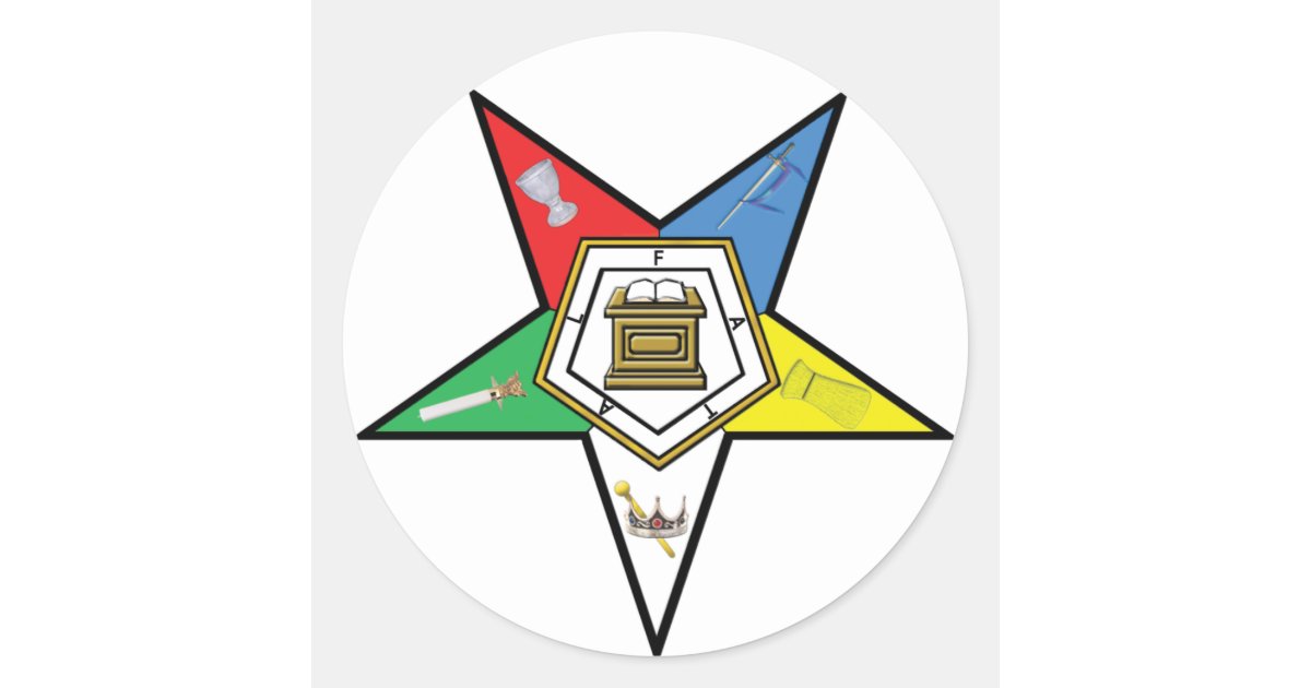 OES Circle Classic Round Sticker | Zazzle