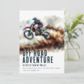 Off Road Adventure Motorcycle Party Invitation | Zazzle