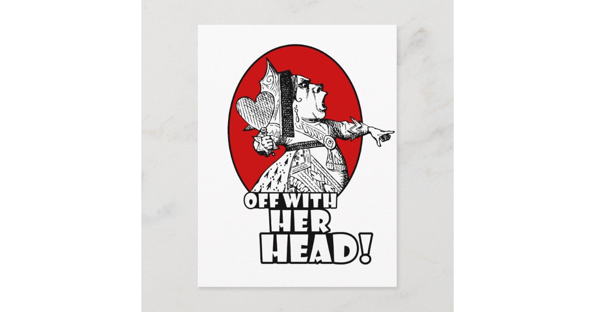 Off With Her Head Logo Postcard | Zazzle