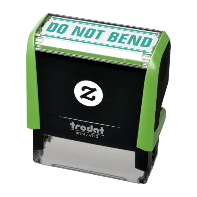 OFFICE DO NOT BEND MAIL SELF-INKING STAMP | Zazzle