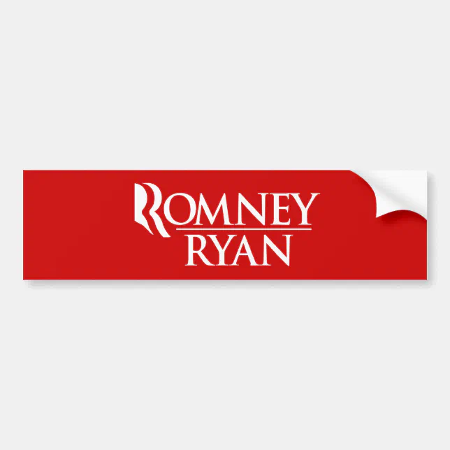 OFFICIAL ROMNEY RYAN LOGO -.png Bumper Sticker | Zazzle