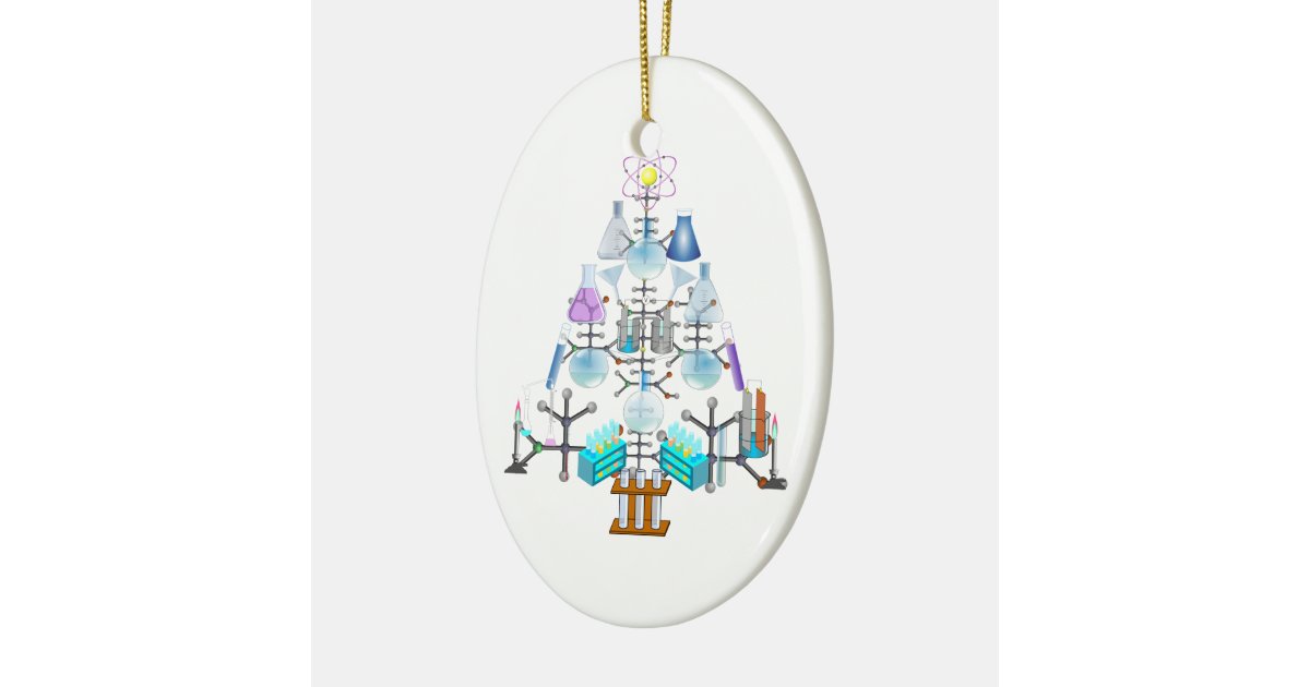 Oh Chemistry, Oh Chemist Tree Ceramic Tree Decoration | Zazzle