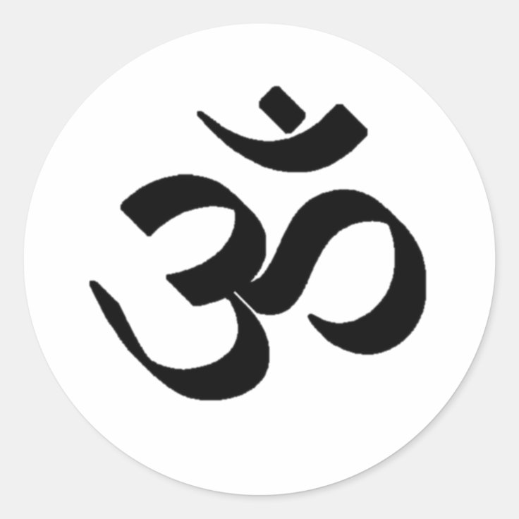 Ohm Symbol Classic Round Sticker | Zazzle