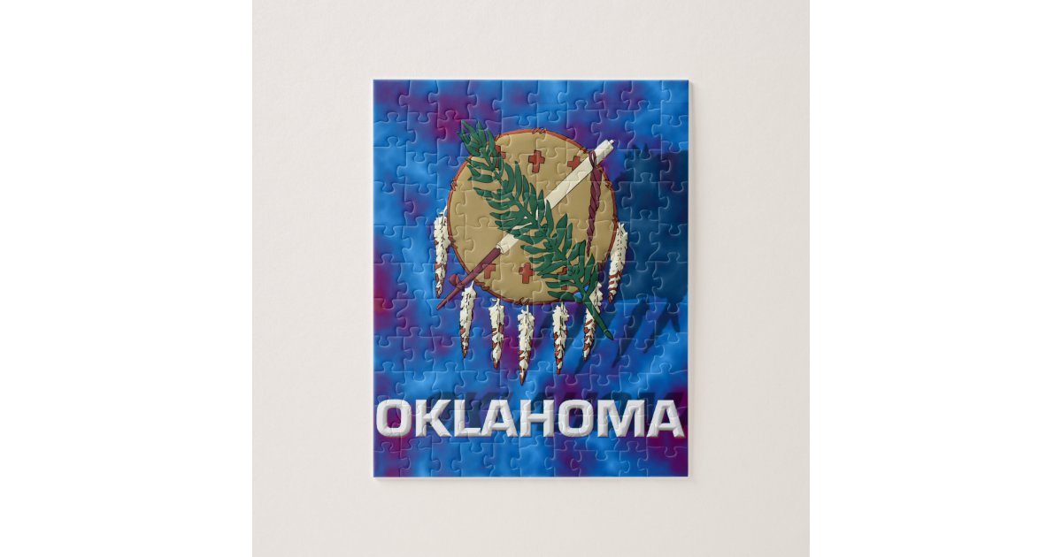 Oklahoma State Flag Jigsaw Puzzle | Zazzle