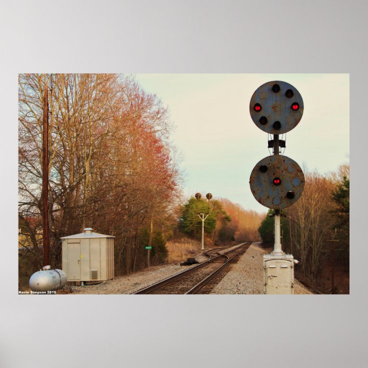 Old and Original N&W Railway Signals Poster | Zazzle