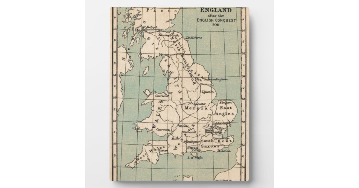 Old England Map Plaque | Zazzle