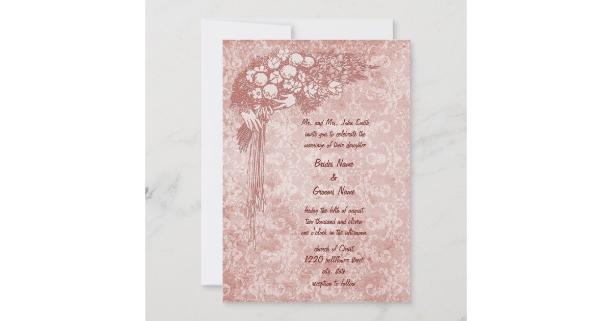 Old Fashioned Wedding Invitation | Zazzle