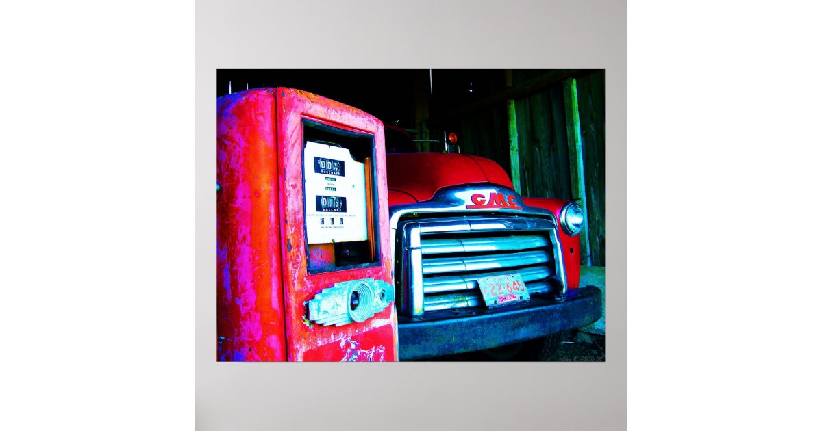 Old GMC Farming Truck Poster | Zazzle