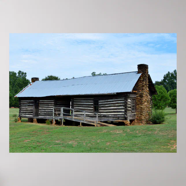 Old Log Cabin Poster | Zazzle