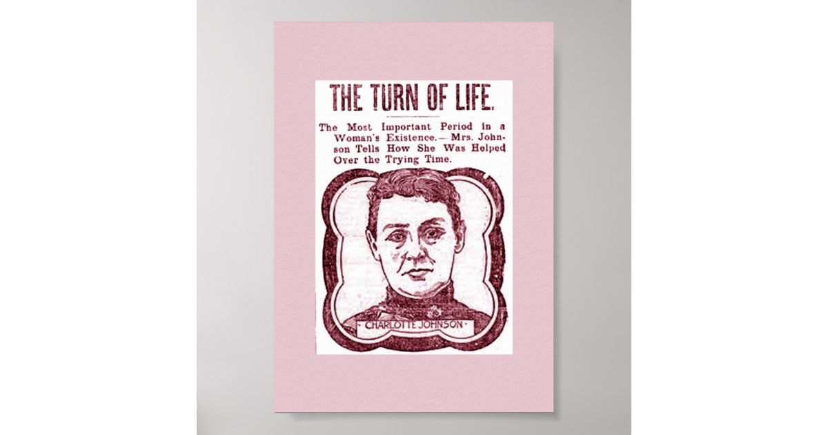 Old Menopause Advertisement Vintage Image Poster | Zazzle