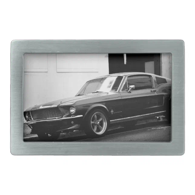 Old Muscle Classic Car Details Driver Drive Belt Buckle | Zazzle