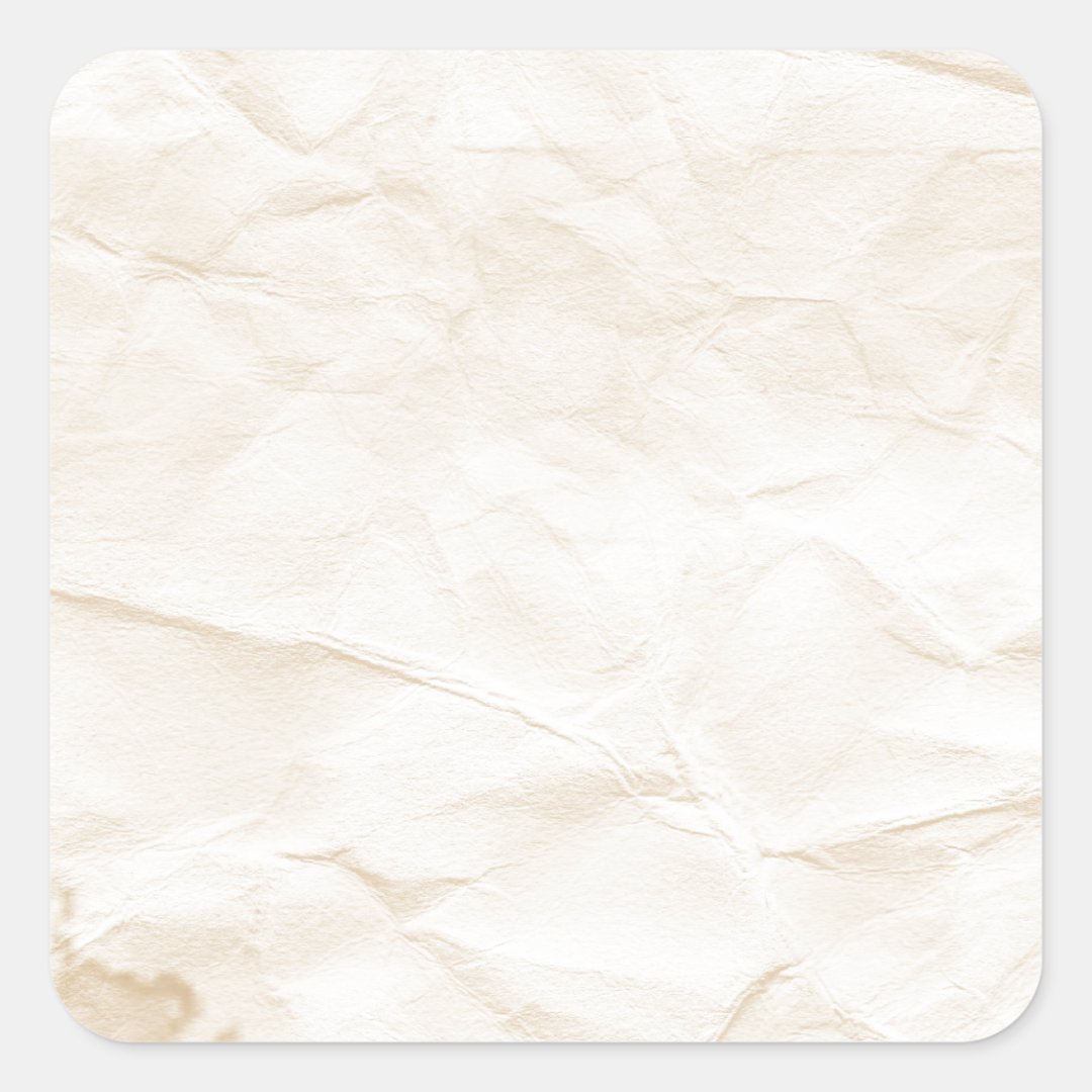 old paper texture with coffee stain square sticker | Zazzle