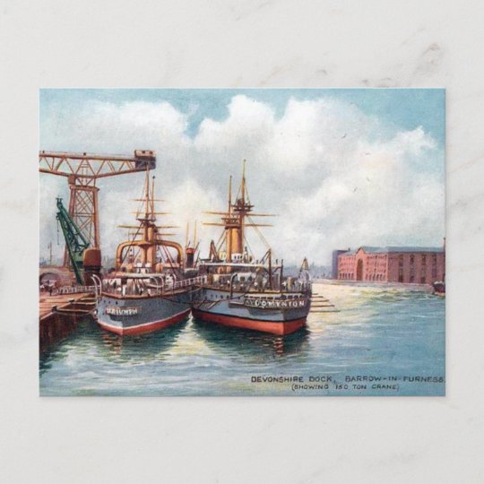 Old Postcard - Barrow-in-Furness, Cumbria | Zazzle.co.uk