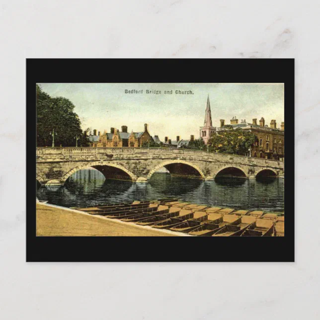 Old Postcard, Bedford Bridge 1936 Postcard | Zazzle