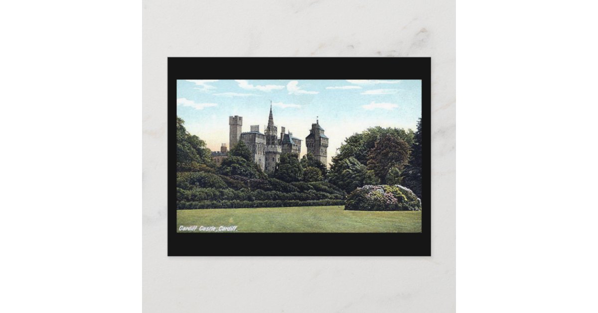 Old Postcard, Cardiff Castle Postcard | Zazzle