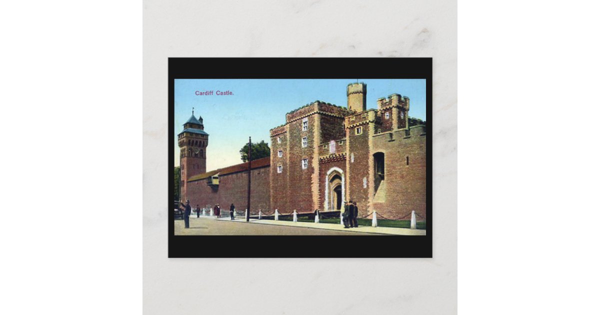 Old Postcard, Cardiff Castle Postcard | Zazzle