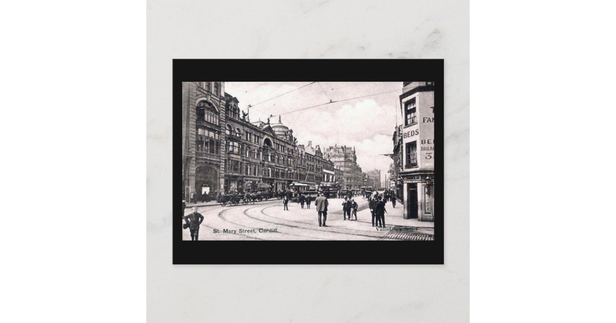 Old Postcard, Cardiff, St Mary Street Postcard | Zazzle