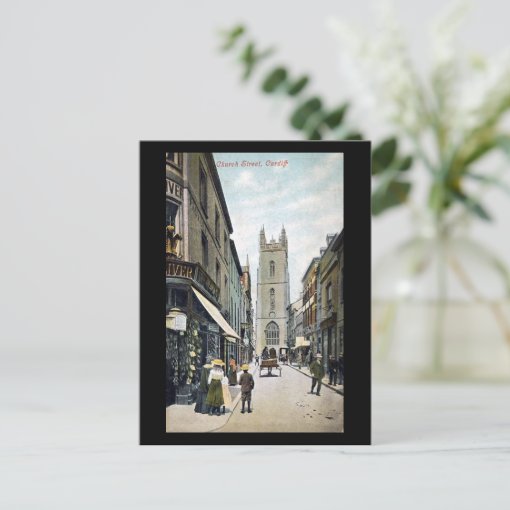 Old Postcard, Church Street, Cardiff Postcard | Zazzle