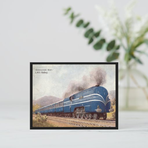 Old Postcard - LMS Coronation Scot | Zazzle