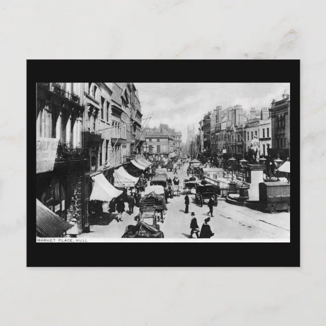 Old Postcard - Market Place, Hull, Yorkshire | Zazzle