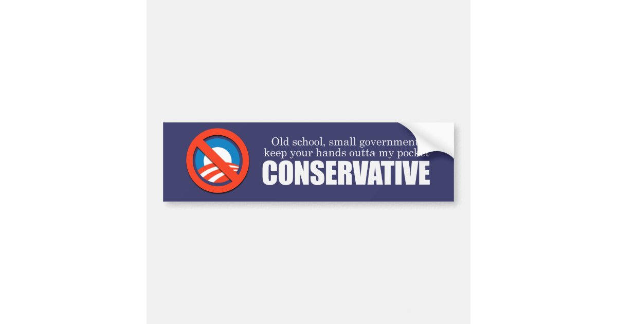 Old School Conservative Bumpersticker Bumper Sticker | Zazzle