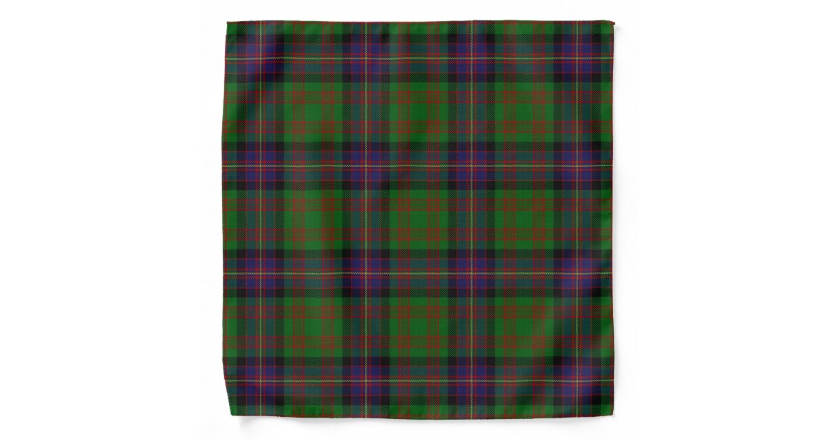 Old Scotsman Clan Cochrane Cochran Tartan Plaid Bandana | Zazzle