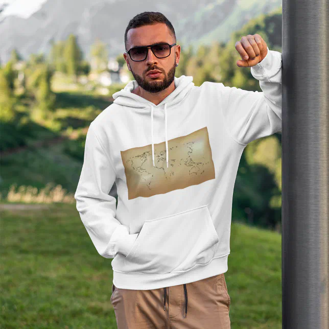 Old World Map Hoodie | Zazzle