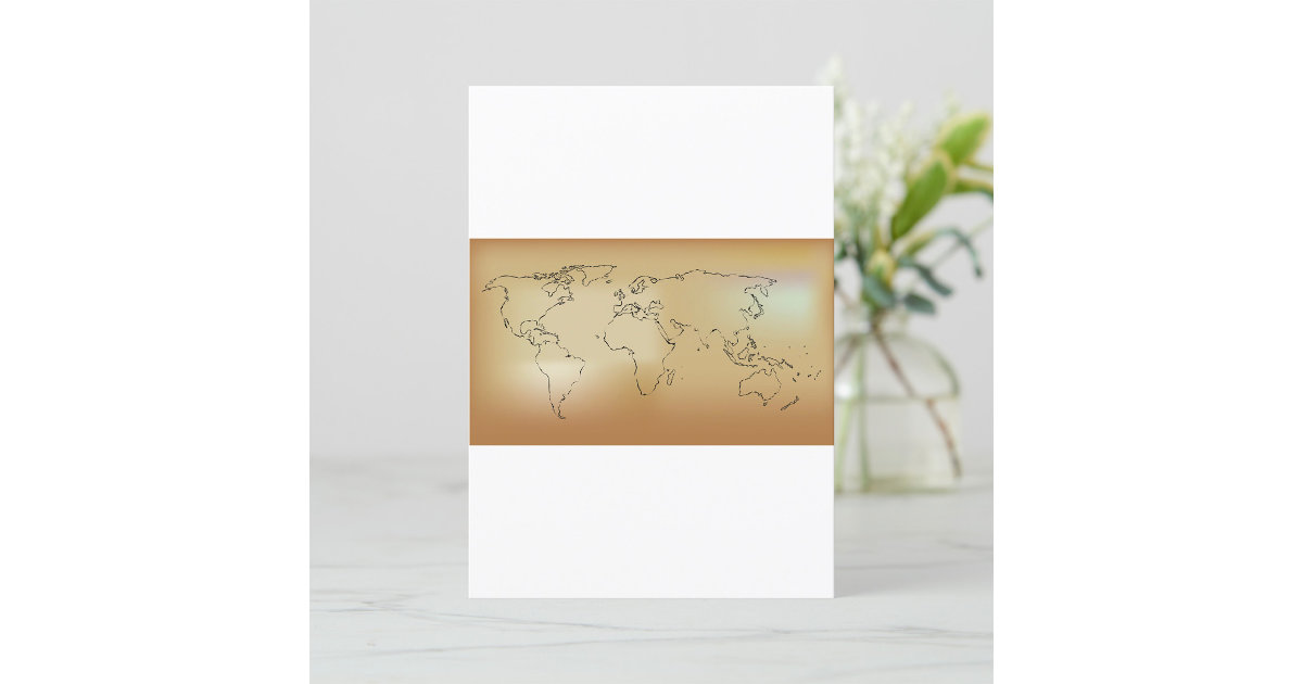 Old World Map Invitation | Zazzle