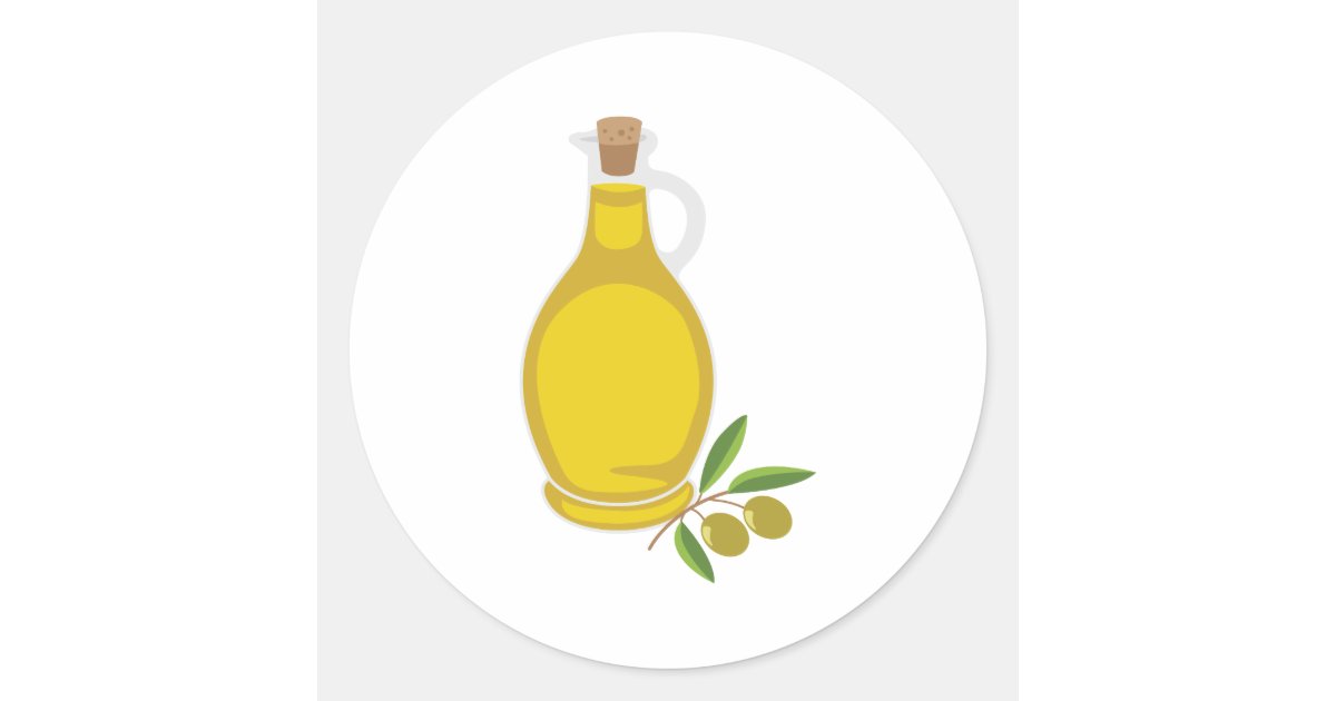 Olive Oil Classic Round Sticker | Zazzle