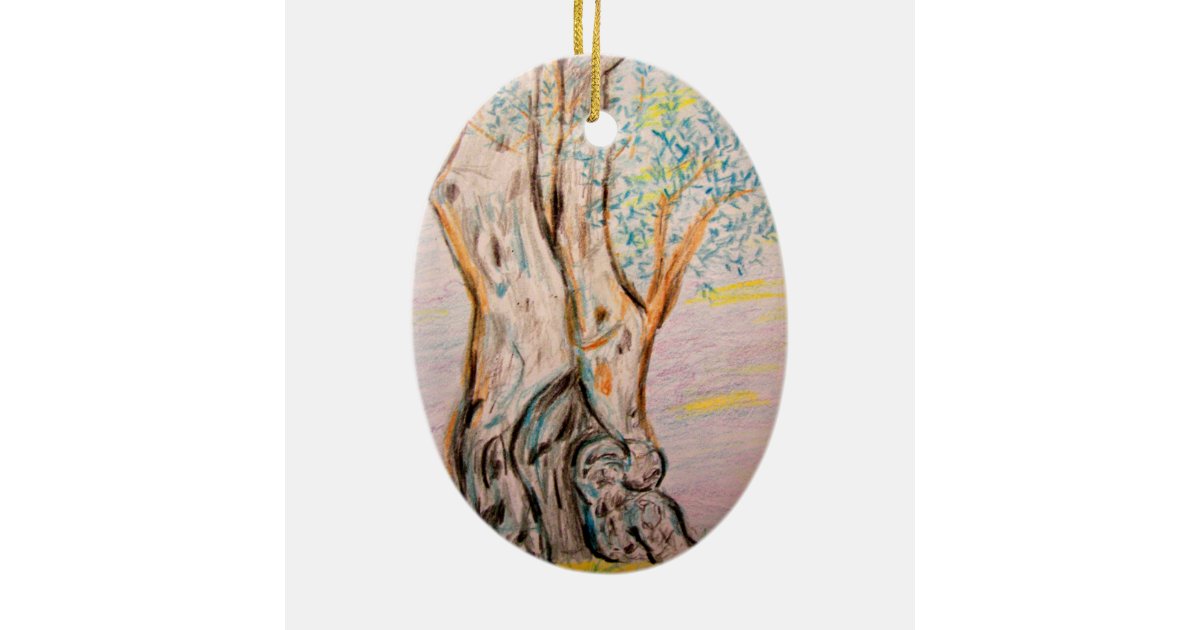 Olive Tree Ceramic Tree Decoration | Zazzle
