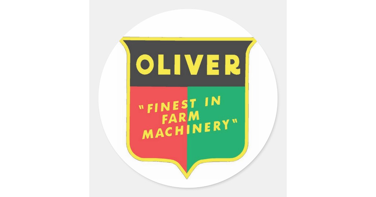 Oliver Classic Round Sticker | Zazzle