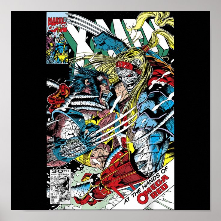 Omega Red Comic Book Cover Poster | Zazzle
