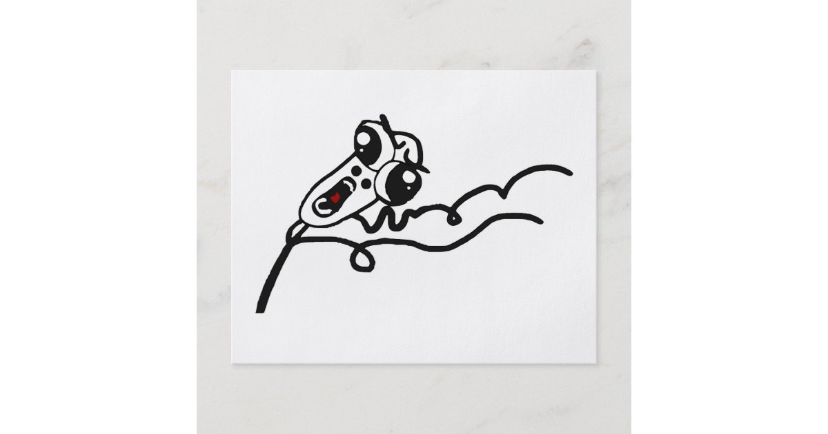 OMG RUN Scared Rage Face Comic Meme Flyer | Zazzle