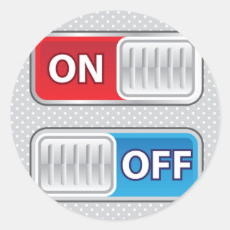 On Off Switch Stickers | Zazzle.co.uk