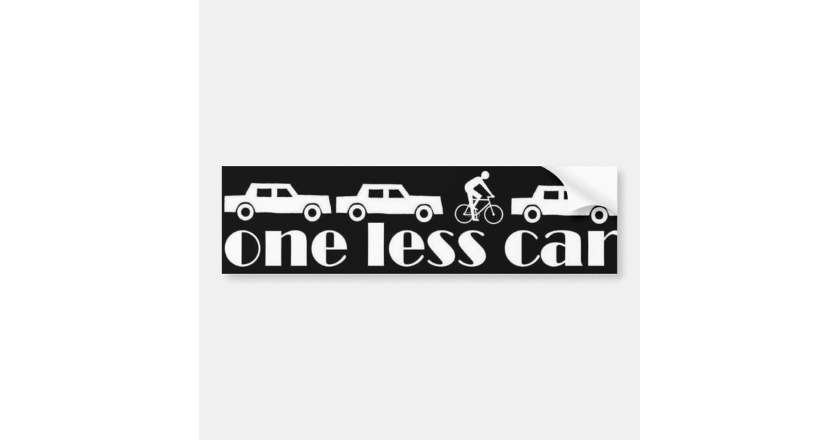 one less car bumper sticker | Zazzle