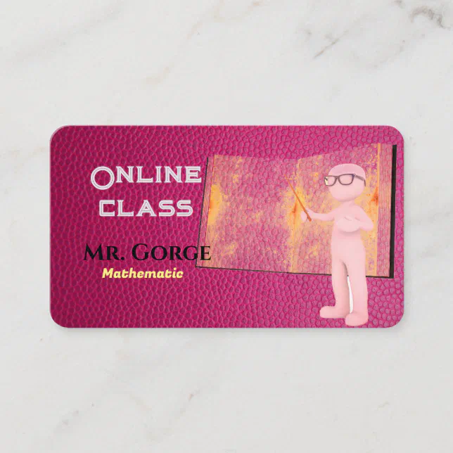 Online class Business Card | Zazzle