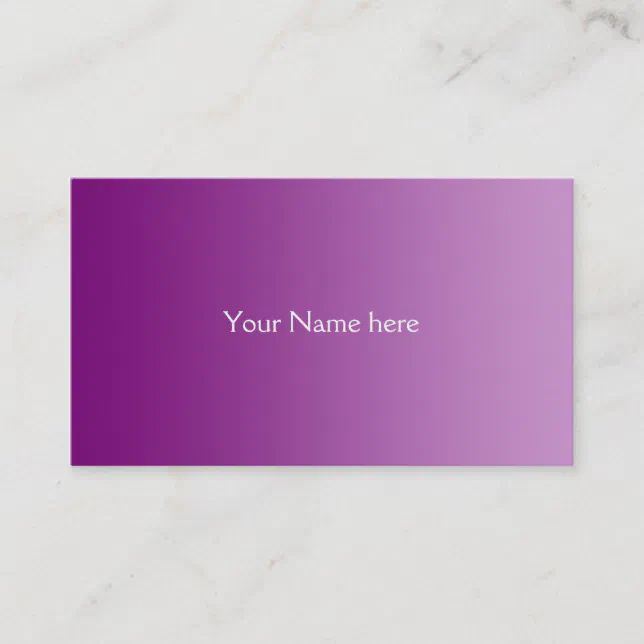 ONLY COLOR gradients - plum Business Card | Zazzle
