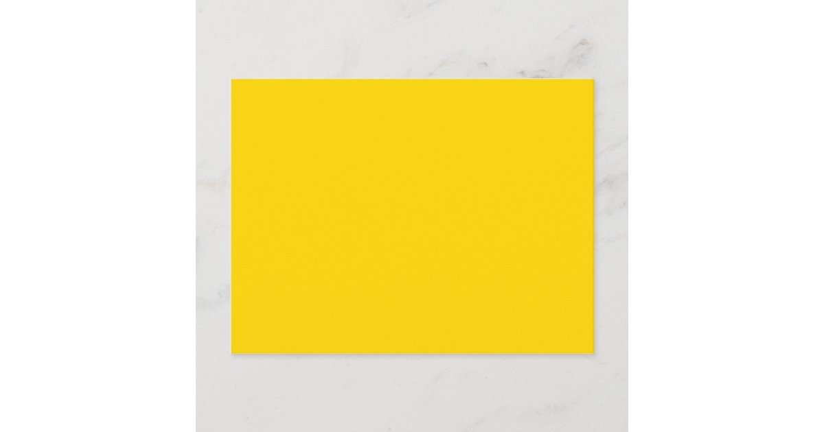 ONLY COLOR - yellow Postcard | Zazzle