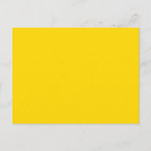 ONLY COLOR - yellow Postcard | Zazzle