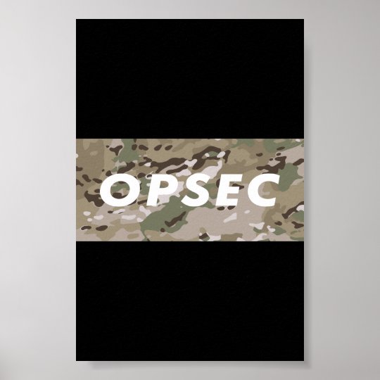OPSEC - Operations Security Poster | Zazzle.co.uk