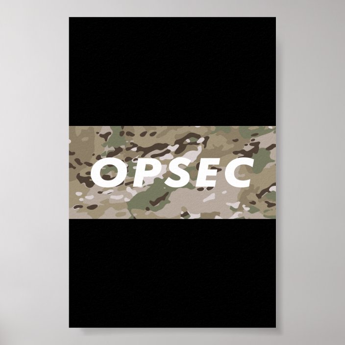 OPSEC - Operations Security Poster | Zazzle.co.uk