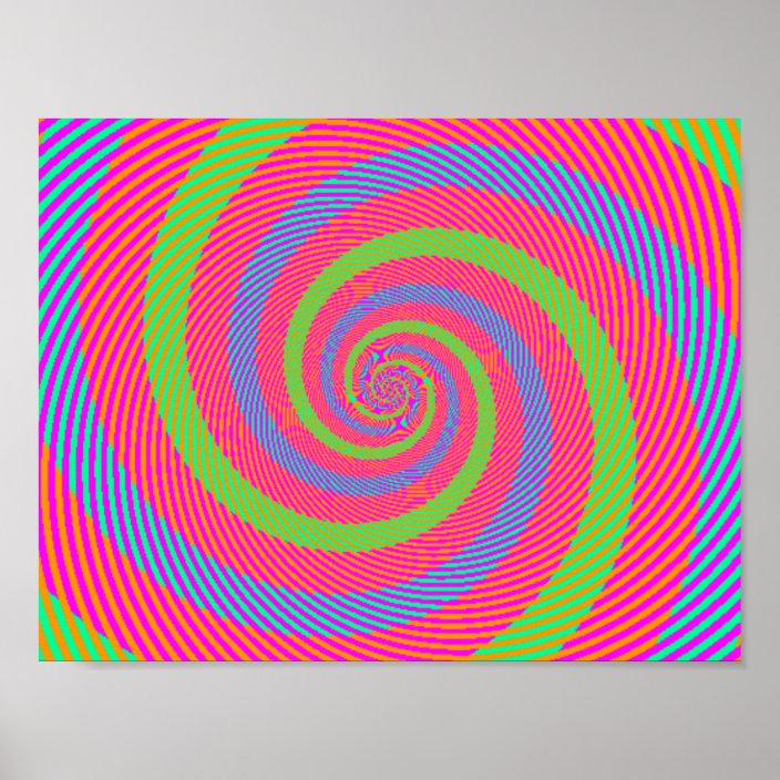 Optical Illusion Art Poster | Zazzle.co.uk