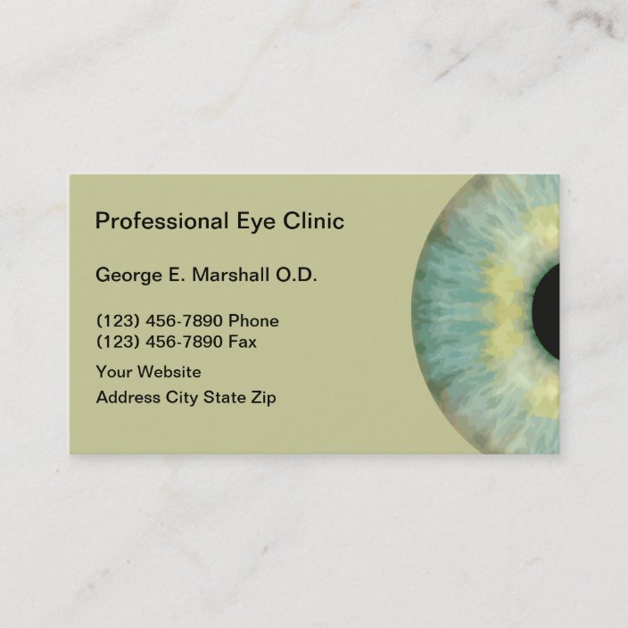 Optometrist Business Cards | Zazzle.co.uk