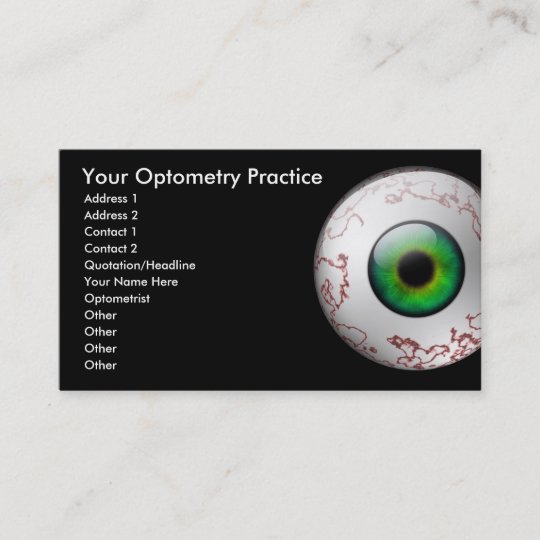 Optometry card | Zazzle.co.uk
