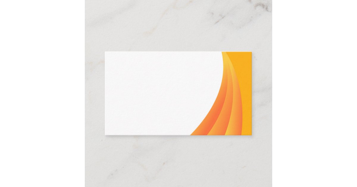 Orange curtain business card | Zazzle