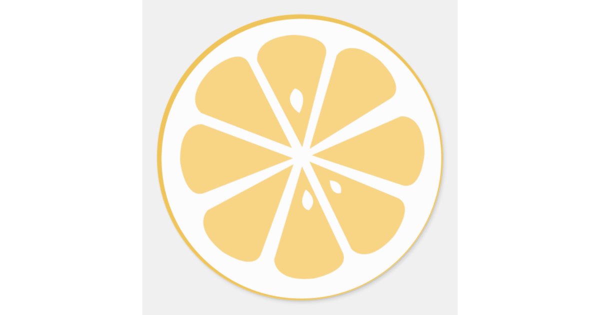 Orange Slice Classic Round Sticker | Zazzle