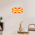 Orange Union Jack Poster | Zazzle