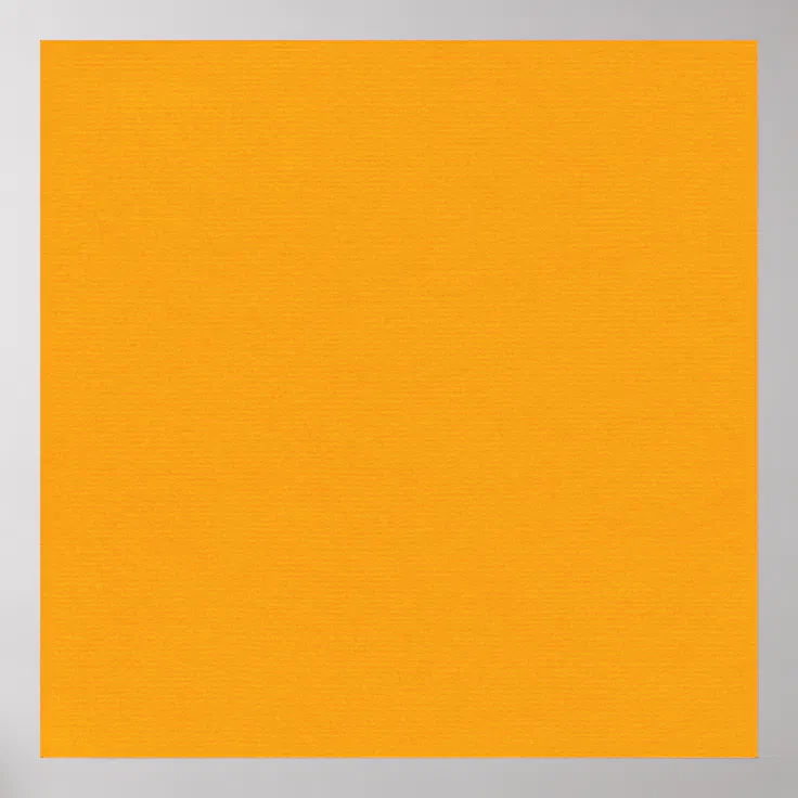 OrangeSolidPaper CREAMSICLE ORANGE SOLID COLOR BAC Poster | Zazzle